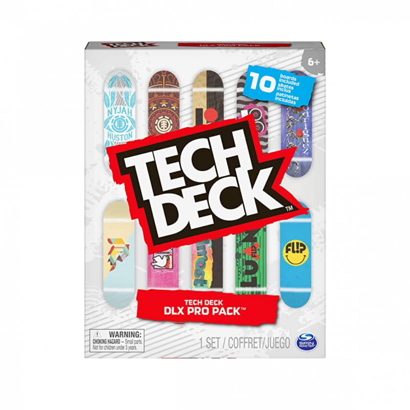 Pack Fingerboards Tech Deck Modelo DLX Pro 10 Pack